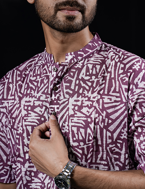 Men's Fotua- Purple | Mira - the essence of Bangladeshi living Ecommerce